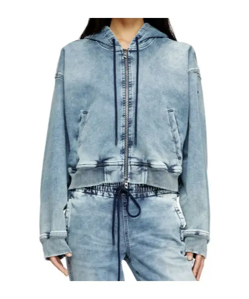 DIESEL® De-giri-crop Jogg Zipped Hoodie