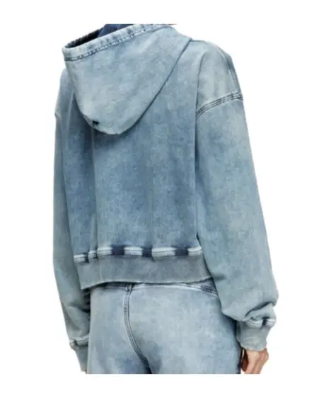 DIESEL® De-giri-crop Jogg Zipped Hoodie