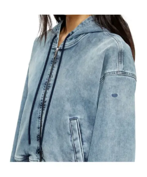 DIESEL® De-giri-crop Jogg Zipped Hoodie
