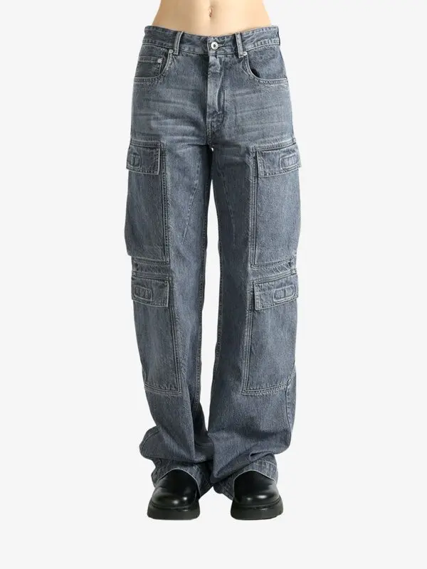 Rick Owens Denim Cargo Trousers