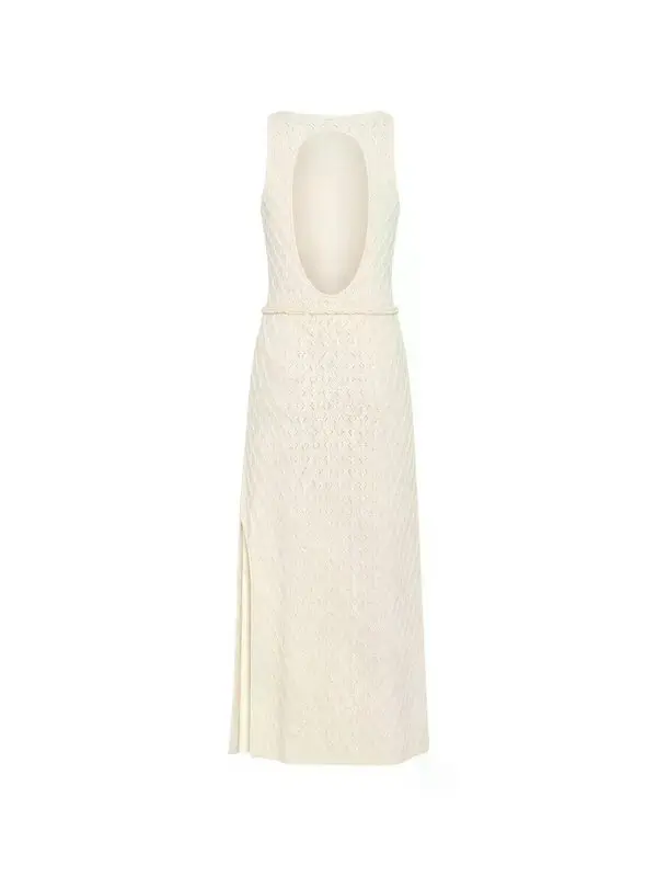DEVON Braided Belt Maxi Dress