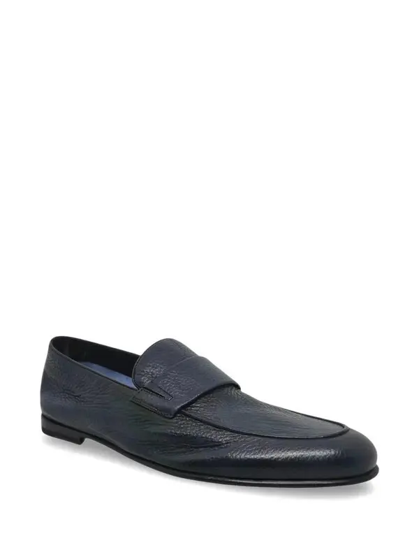 BARRETT Grainy Leather Loafers