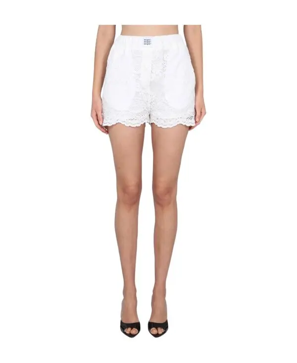 MSGM Elasticated Waistband Laced Shorts