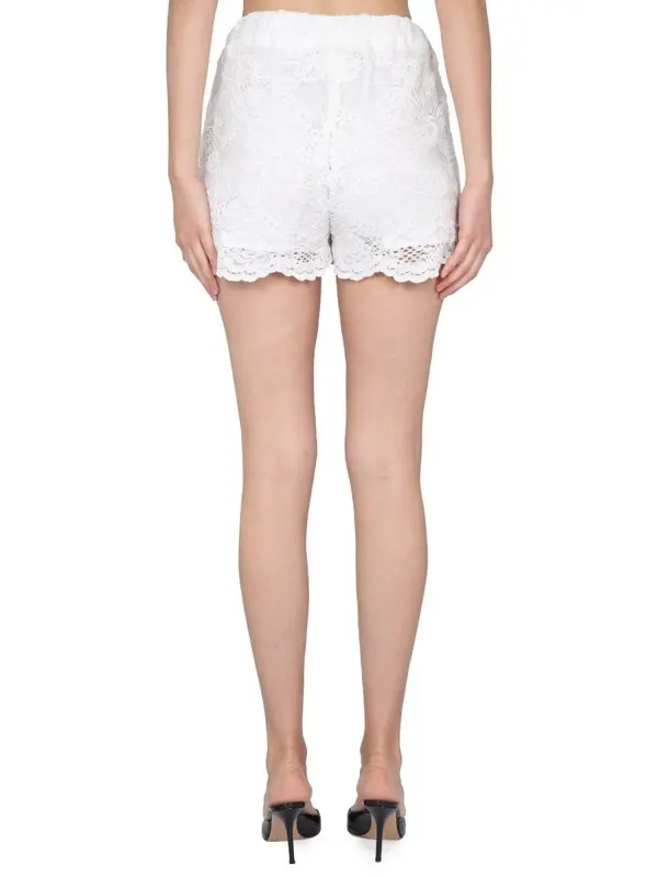 MSGM Elasticated Waistband Laced Shorts