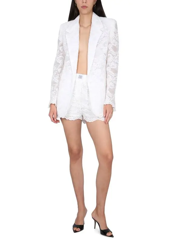MSGM Elasticated Waistband Laced Shorts