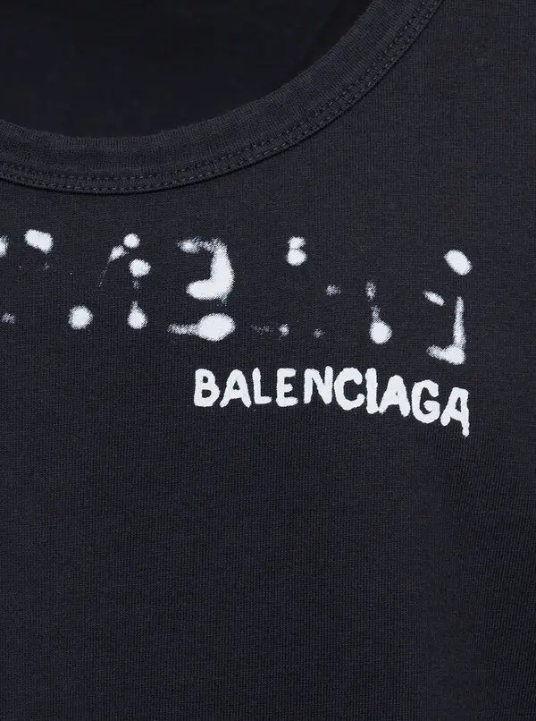 Balenciaga Logo-print Cotton Tank Top