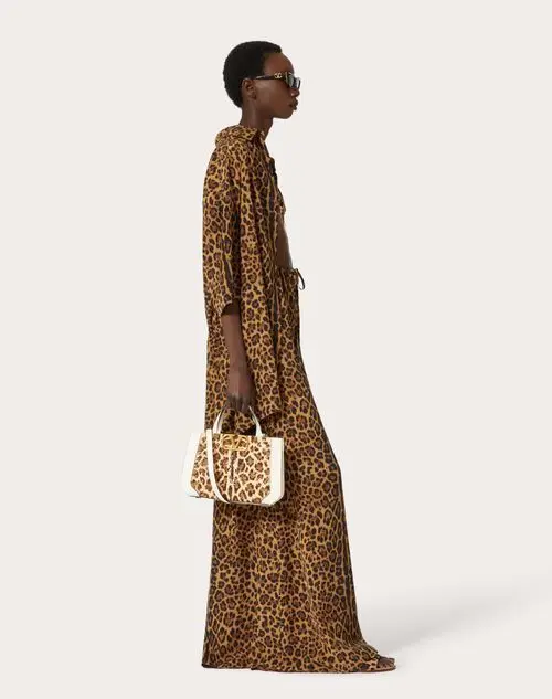 Valentino Garavani Animalier Crepe De Chine Shirt