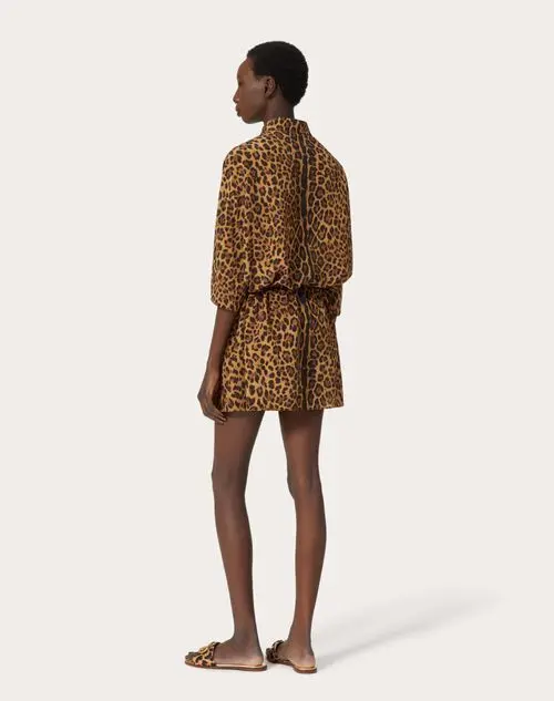 Valentino Garavani Animalier Crepe De Chine Shirt