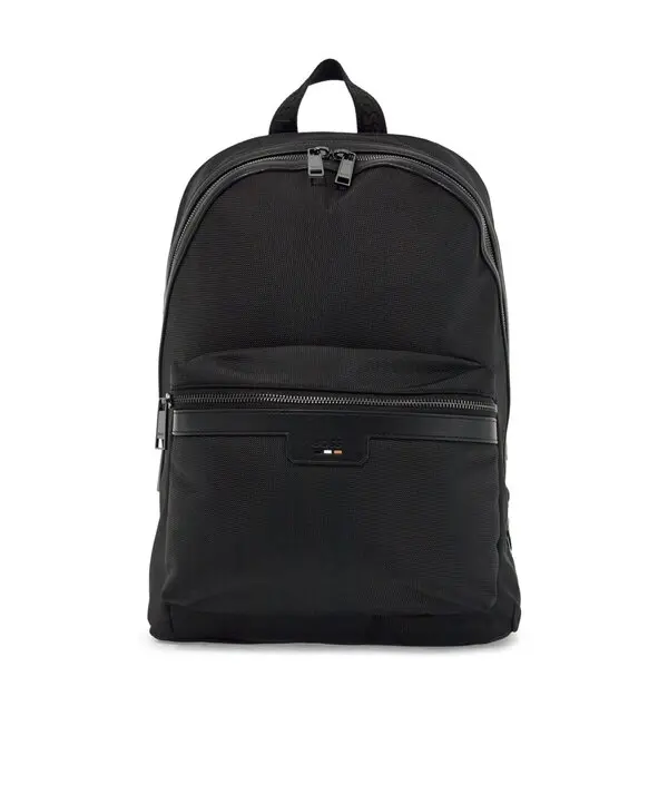 Hugo Boss Boss Ray Logo Embossed Backpack - Black