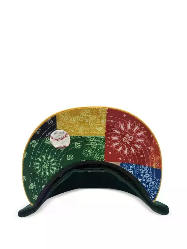 New Era Oakland Athletics Patchwork Paisley Fitted Cap - Green