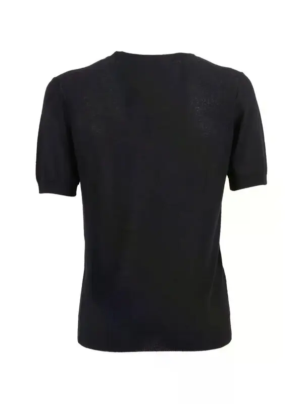 KANGRA Fine-knit Short-sleeve T-shirt