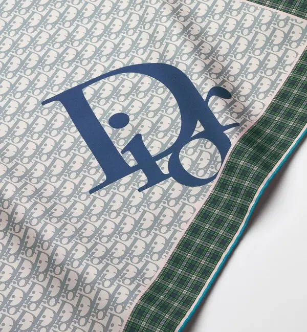 Dior Infini Tartan90 Square Scarf
