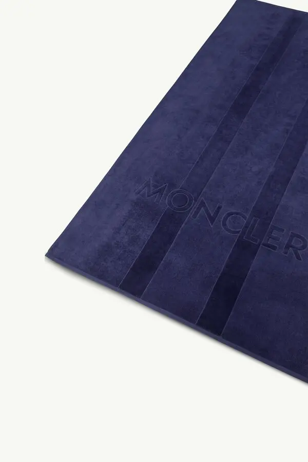 Moncler Cotton Beach Towel With Logo