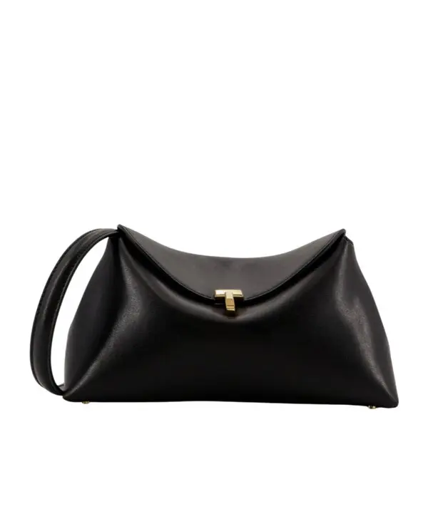 TOTEME Flap Shoulder Bag - Black