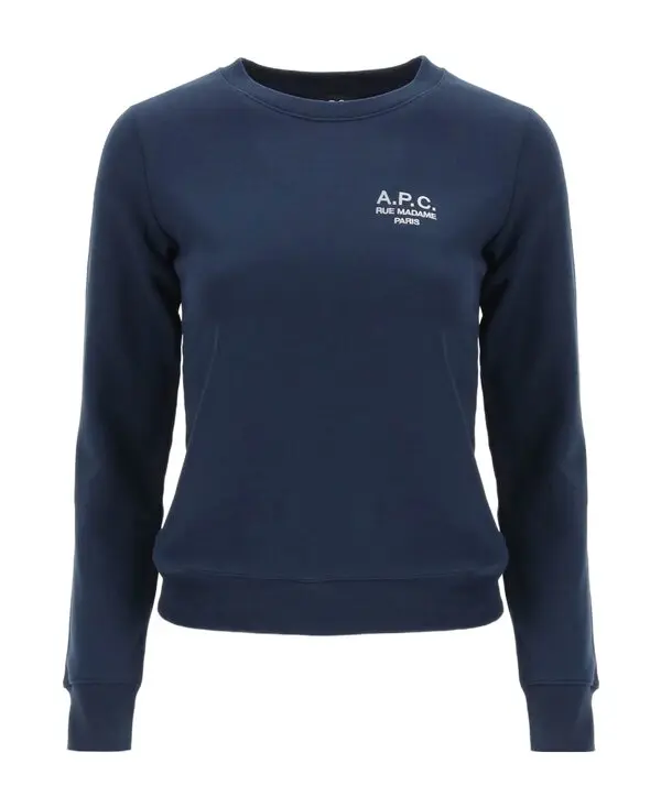 A.p.c. Logo Print Crewneck Sweater