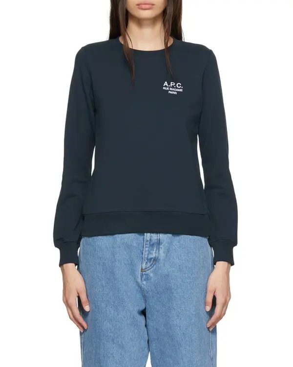 A.p.c. Logo Print Crewneck Sweater