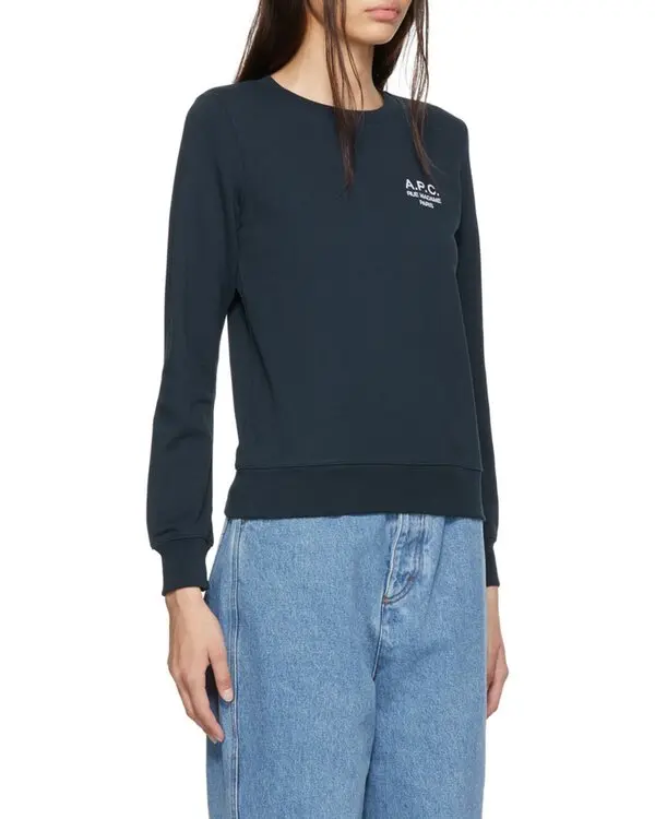 A.p.c. Logo Print Crewneck Sweater