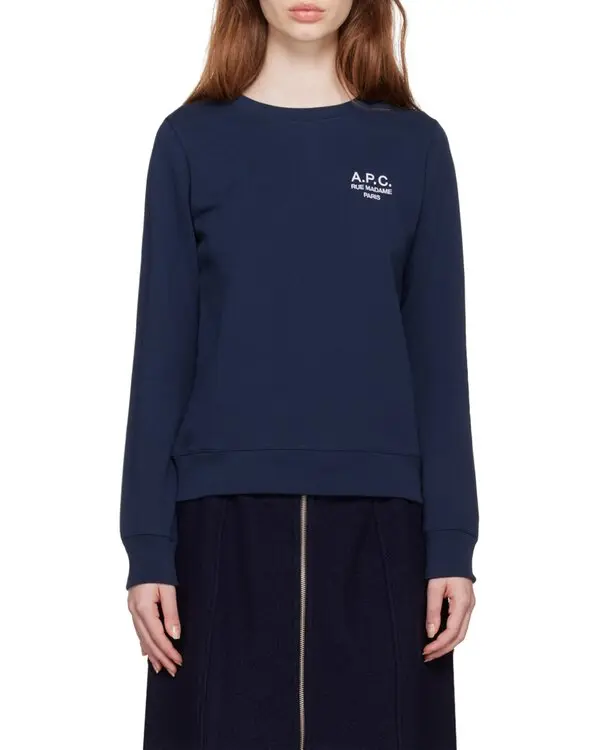 A.p.c. Logo Print Crewneck Sweater