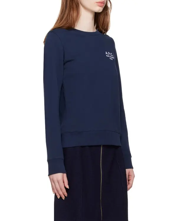 A.p.c. Logo Print Crewneck Sweater