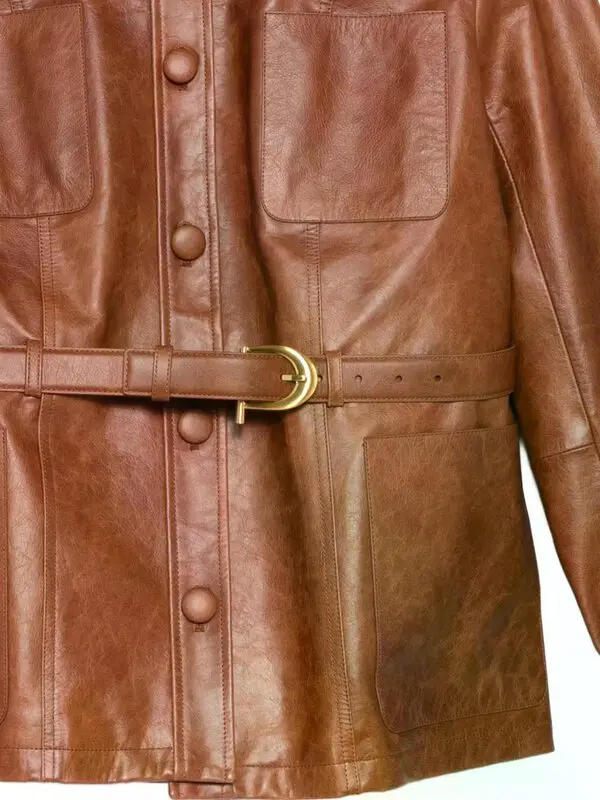 Ports 1961 Belted Leather Jacket