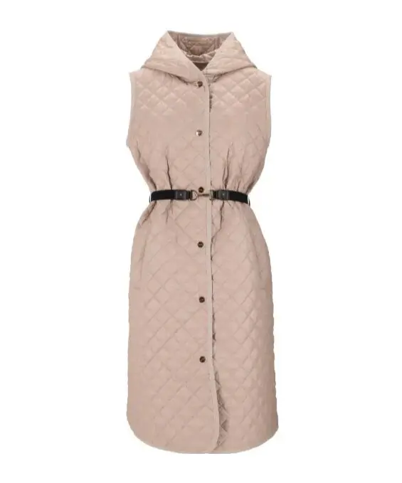 Max Mara Quilted Long Gilet