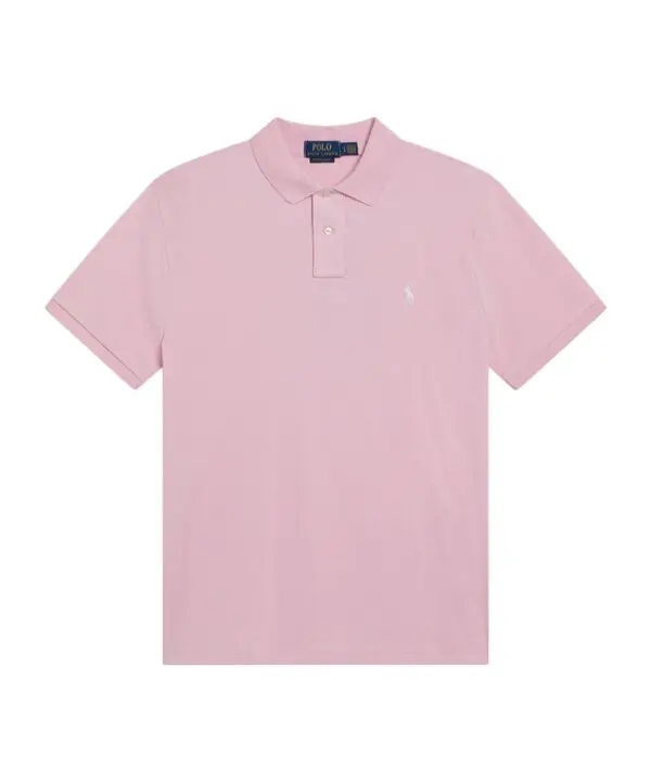 Polo Ralph Lauren Logo-embroidered Straight Hem Polo Shirt - Pink