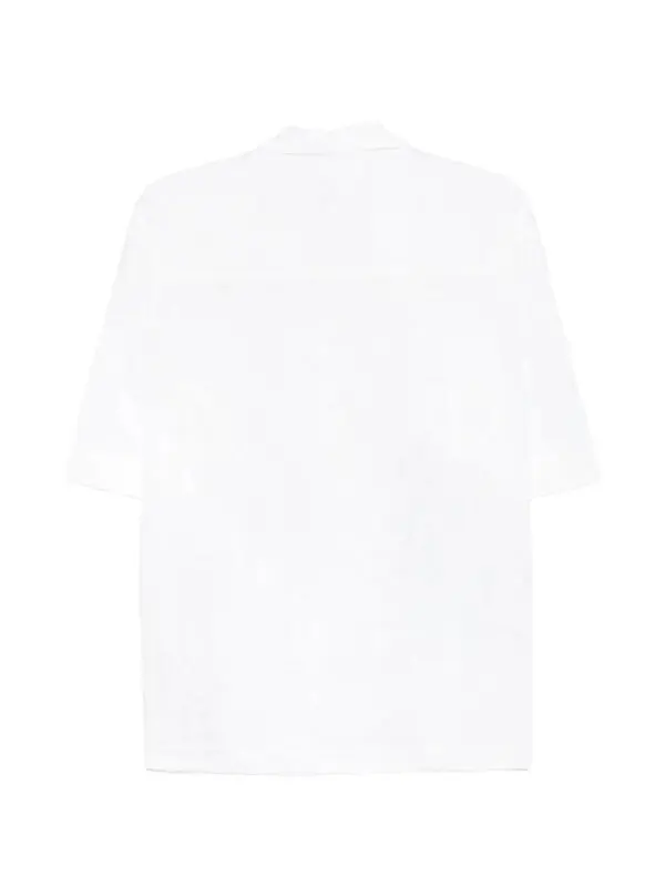 TINTORIA MATTEI 954 Floral-jacquard Short-sleeve Shirt