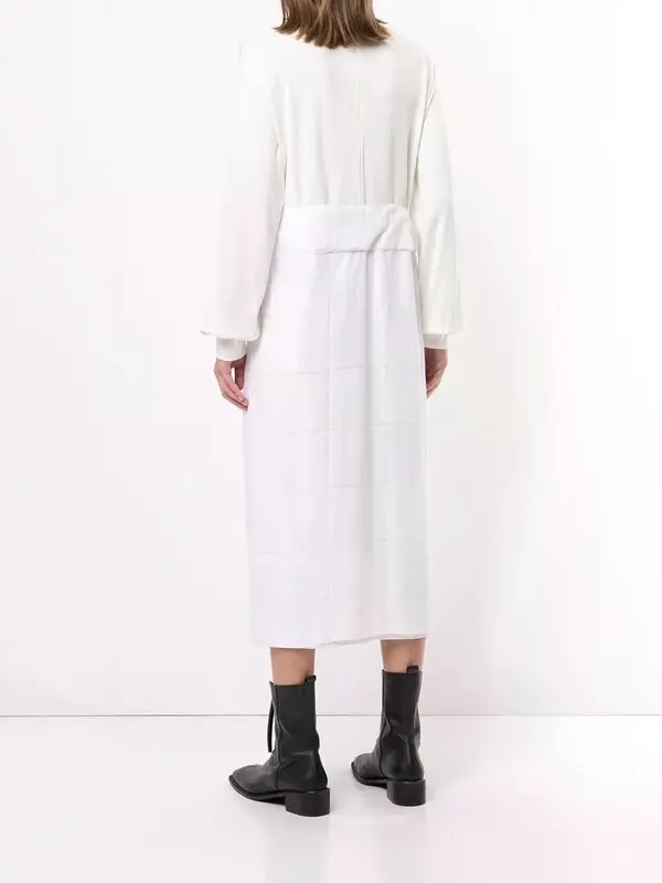 Y’s Front Tie Long-sleeved Dress