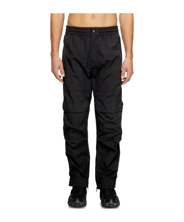 DIESEL® Cargo Pants With Zip Pockets And Drawstring Waist