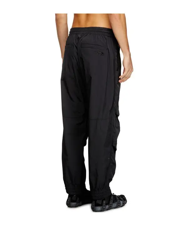 DIESEL® Cargo Pants With Zip Pockets And Drawstring Waist