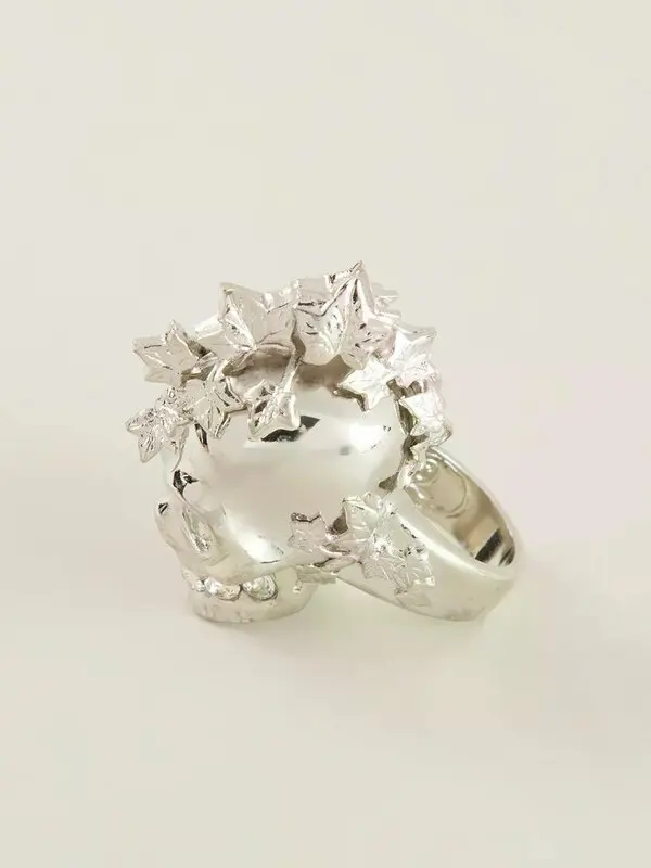 Alexander McQueen Ivy Skull Cocktail Ring