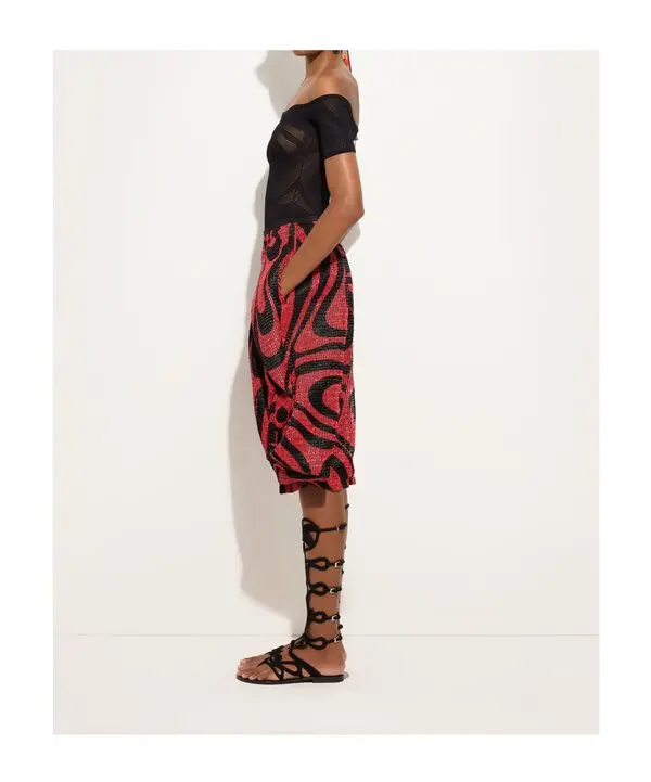 Emilio Pucci Marmo Jacquard Short-sleeved Top
