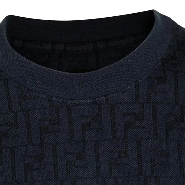 Fendi Logo Detailed Crewneck T-shirt