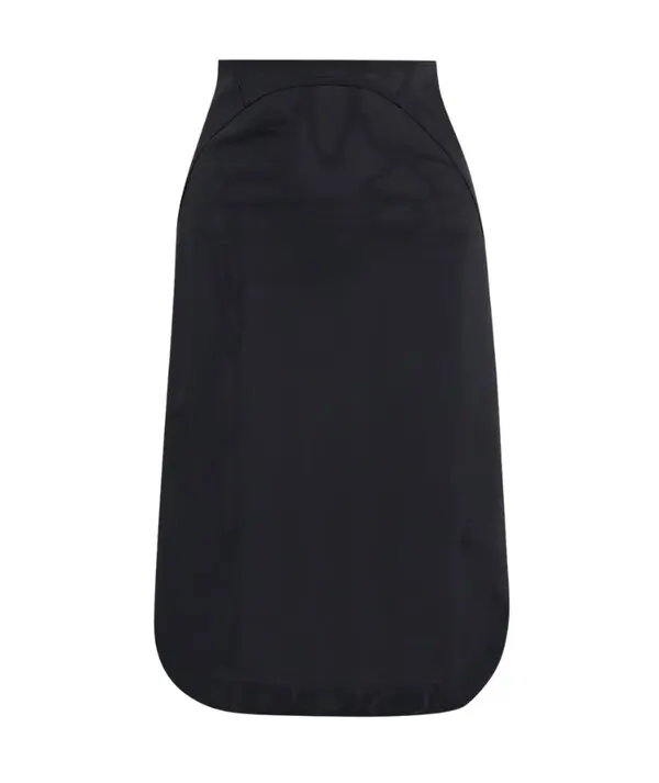 Alaïa Gathered Tulle Skirt With Lace Panels