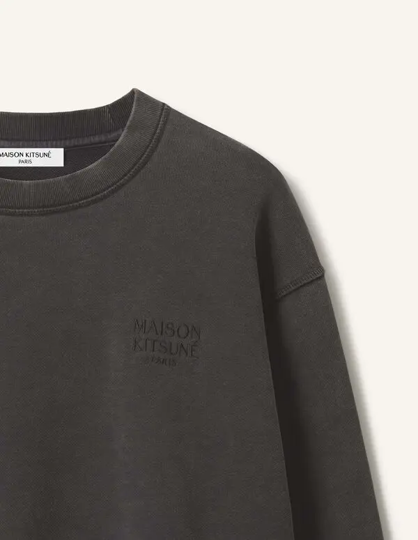 Maison Kitsuné Logo Crewneck Sweatshirt