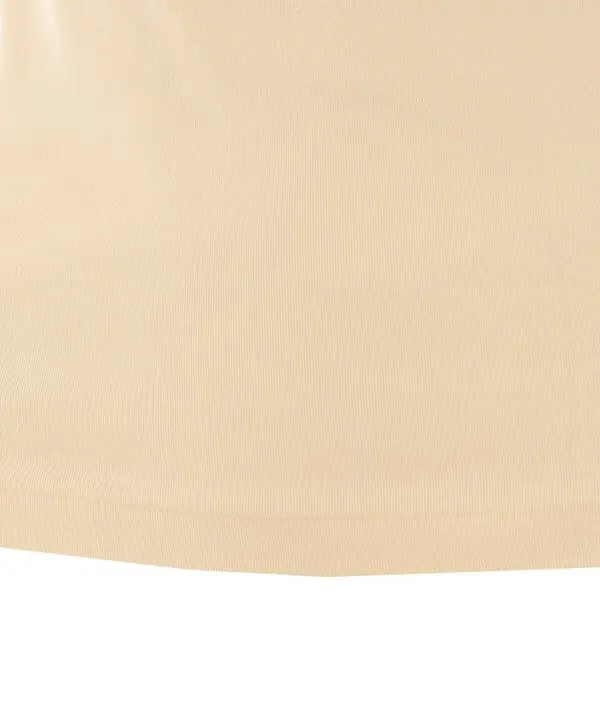 Auralee V-neck Sleeveless Vest With Ribbed Details - Nude