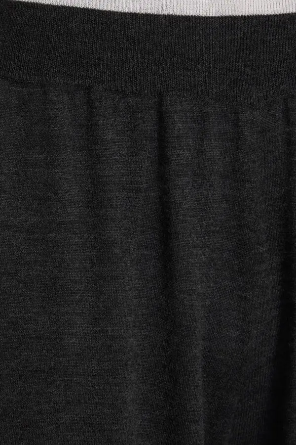 Brunello Cucinelli Wide Leg Elastic Waist Pants