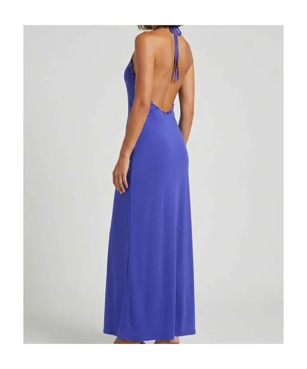 Christopher Esber Embellished Halterneck Maxi Dress
