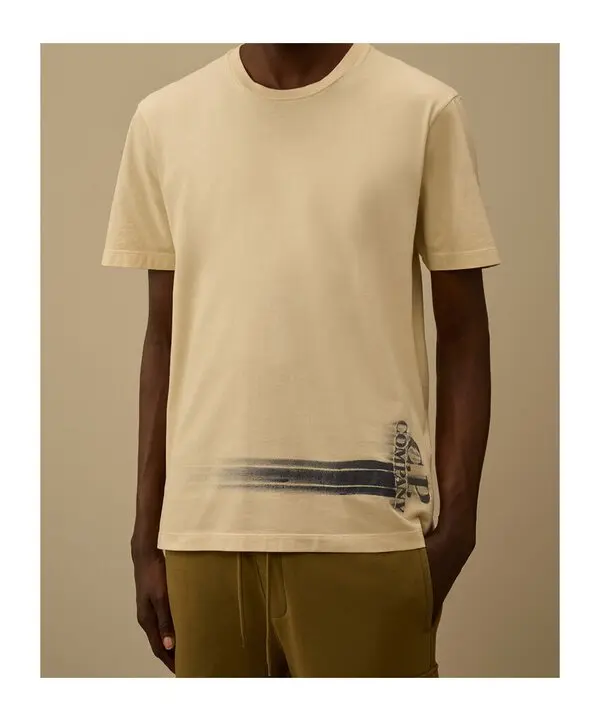 C.P. COMPANY Logo Printed Crewneck T-shirt