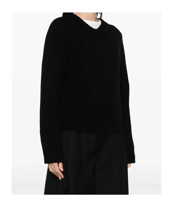Soft Goat Long-sleeve V-neck Sweater