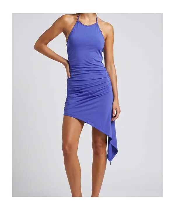 Christopher Esber Halter Neck Asymmetrical Draped Dress