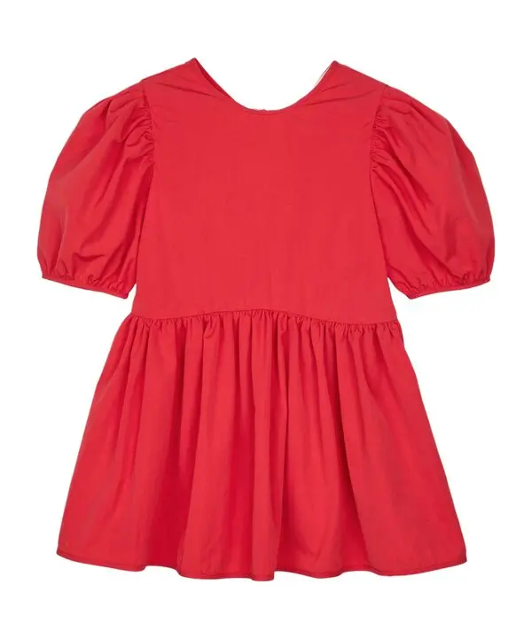 Cecilie Bahnsen Darla Top Short Puff Sleeve Peplum Blouse