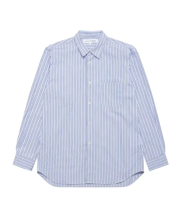 Comme Des Garçons Long Sleeve Shirt - Blue