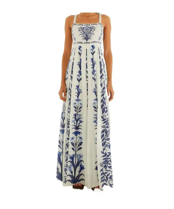 Farm Rio Printed Floral Maxi Dress