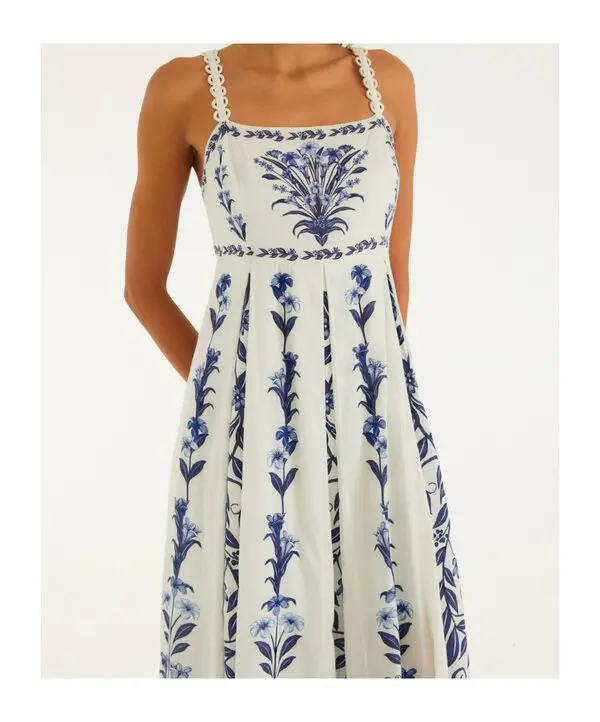 Farm Rio Printed Floral Maxi Dress