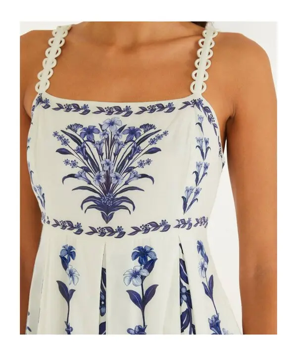 Farm Rio Printed Floral Maxi Dress