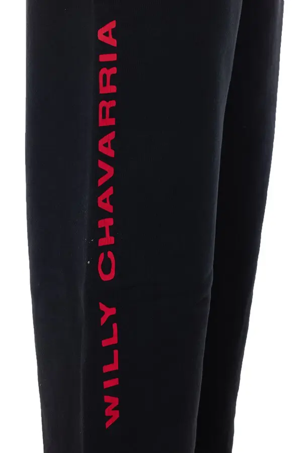 WILLY CHAVARRIA Logo Print Joggers