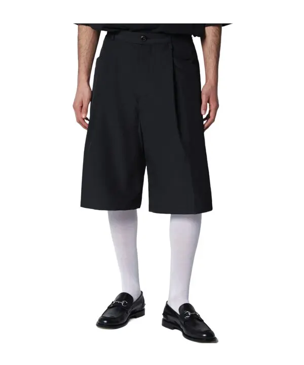 WILLY CHAVARRIA Chilango Pleated Shorts - Black