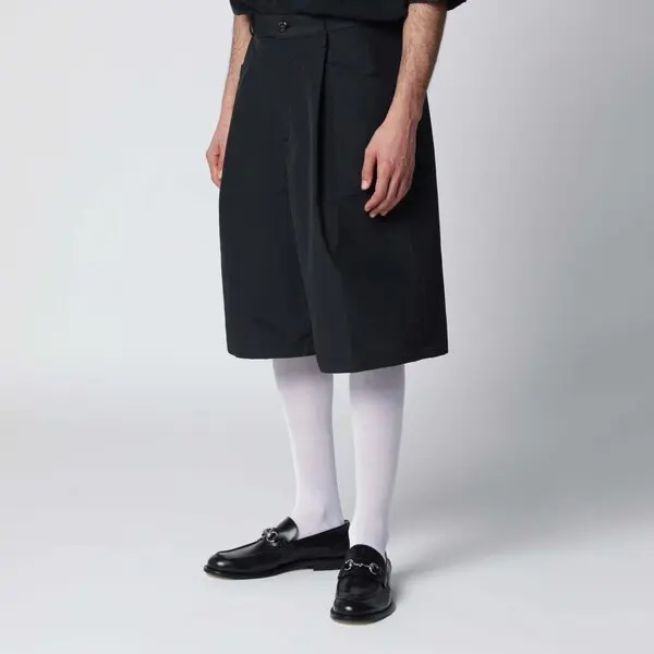 WILLY CHAVARRIA Chilango Pleated Shorts - Black