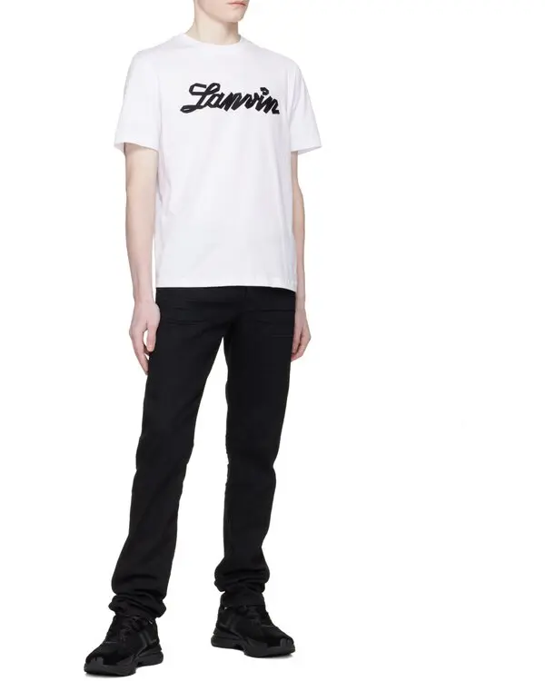 LANVIN Crewneck Logo-print T-shirt